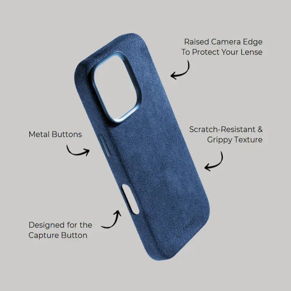 iPhone 16 Pro - Alcantara Case - Ocean blue - Alcanside